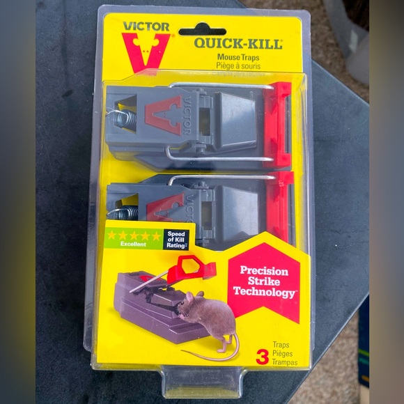 Other | Victor M123 Quickkill Mouse Trap 3pack 3 Traps Gray | Poshmark